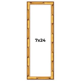 7x24 Frame Gold Bamboo Solid Wood Picture Frame | 1 Inch Moulding - Bed ...