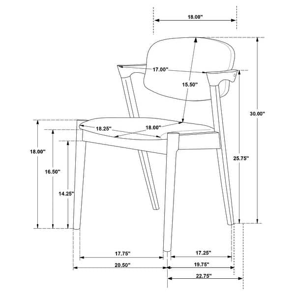 Malone Padded Wood Dining Arm Chair (Set of 2) - Bed Bath & Beyond ...