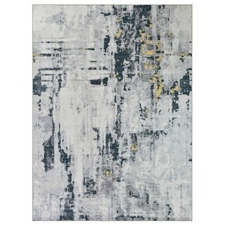 Allstar Rugs Abstract Themed Polyester Area Rug - Bed Bath & Beyond ...