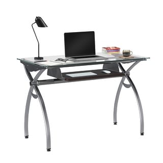Clear Glass Top Computer Desk - Bed Bath & Beyond - 40298185