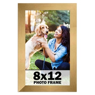 8x12 Frame Gold Bronze Picture Frame - Modern Photo Frame Includes UV ...