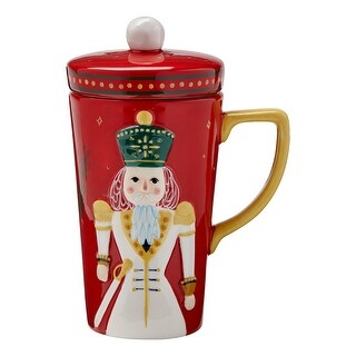 Red Nutcracker Mug W/ Lid 16 oz - Bed Bath & Beyond - 41153881