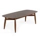 Modrest Ackley Modern Walnut Rectangular Dining Table - Bed Bath ...