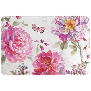 Laural Home Obviously Pink Memory Foam Rug - Bed Bath & Beyond - 41593511