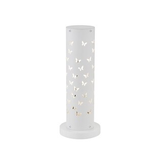 18"H Metal Butterfly Shadow Table Lamp - White - Bed Bath & Beyond ...