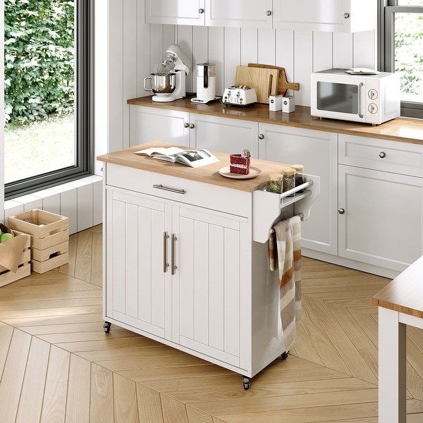 Kitchen Storage Cabinet with 3-Shelves, Floor Sideboard and Buffet ...