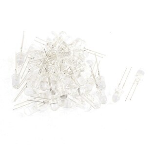 50pcs 5mm Head Red Light Emitting Diode Emitter Receiving LED Lamps ...