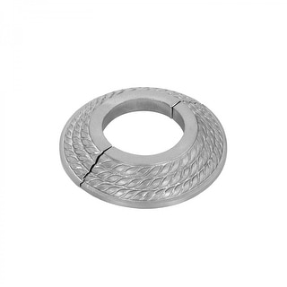 Satin Finish Radiator Flange Triple Roped 1-1/2" (IPS) Pipe Flange: 1-7 ...