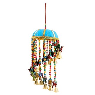 Inverted Basket Wind Chimes Handcrafted Home Decor Noise Maker Gifts ...