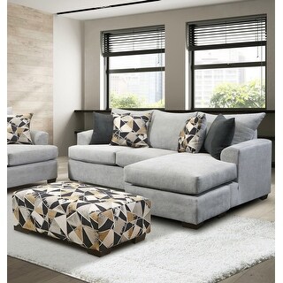 Allie Gray Ash Chofa & Ottoman - Bed Bath & Beyond - 31697011