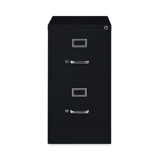Vertical Letter File Cabinet, 2 Letter-Size File Drawers, Black - Bed ...