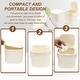 Small Desktop Trash Can with Pull-Out, Compact Mini PP+PET Wastebasket ...