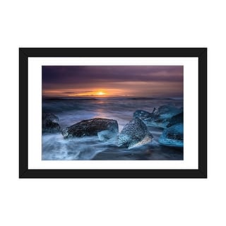 iCanvas "Ice Chunks On Diamond Beach At Sunrise, Iceland" by Jane Rix ...