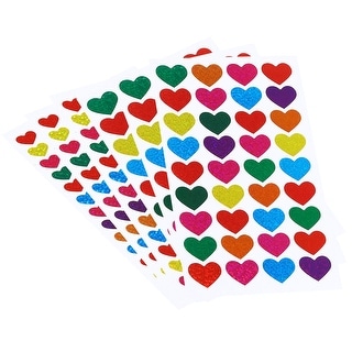1140 Pcs Heart Reward Stickers, 2 Sizes 20 Sheet Colorful Sticker ...