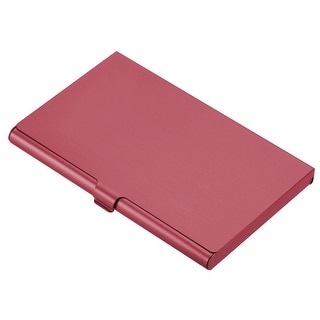 Professional Pocket Metal Business Card Case Holder Slim Wallet Red - 1 ...