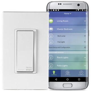 Leviton R01-DW15S-1RZ Decora Smart Wi-Fi Universal LED/Incandescent ...