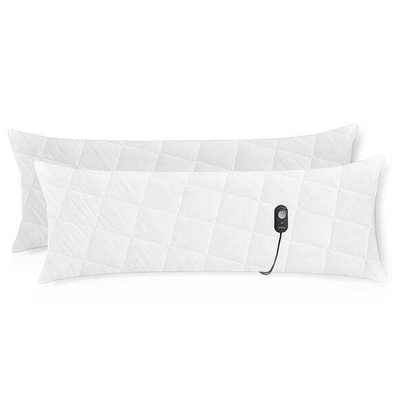 Sunbeam 2 Piece 54in Heated Body Pillow with Temperature Controller ...