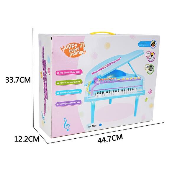 32-Key Piano Keyboard With Bench Detachable Legs Music Score Microphone ...