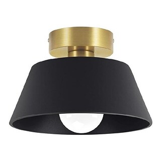 1 light flush mount kitchen light black overhead light fixture Metal ...