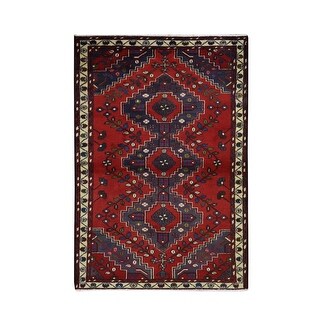Shahbanu Rugs Cardinals Red, New Bohemian Zoroastrian Meleyir, Pure ...