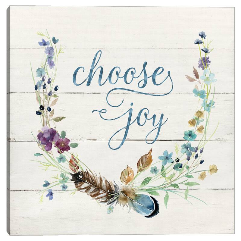 Choose Joy by C Robinson Cnvs Art Print - Overstock - 33658243
