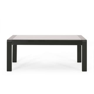 Maya Bay Aluminum and Tempered Glass Outdoor Coffee Table by Christopher Knight Home - Bed Bath ...