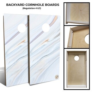Blue Marble Backyard Cornhole Board Set (Includes 8 Bags) - N/A - Bed ...