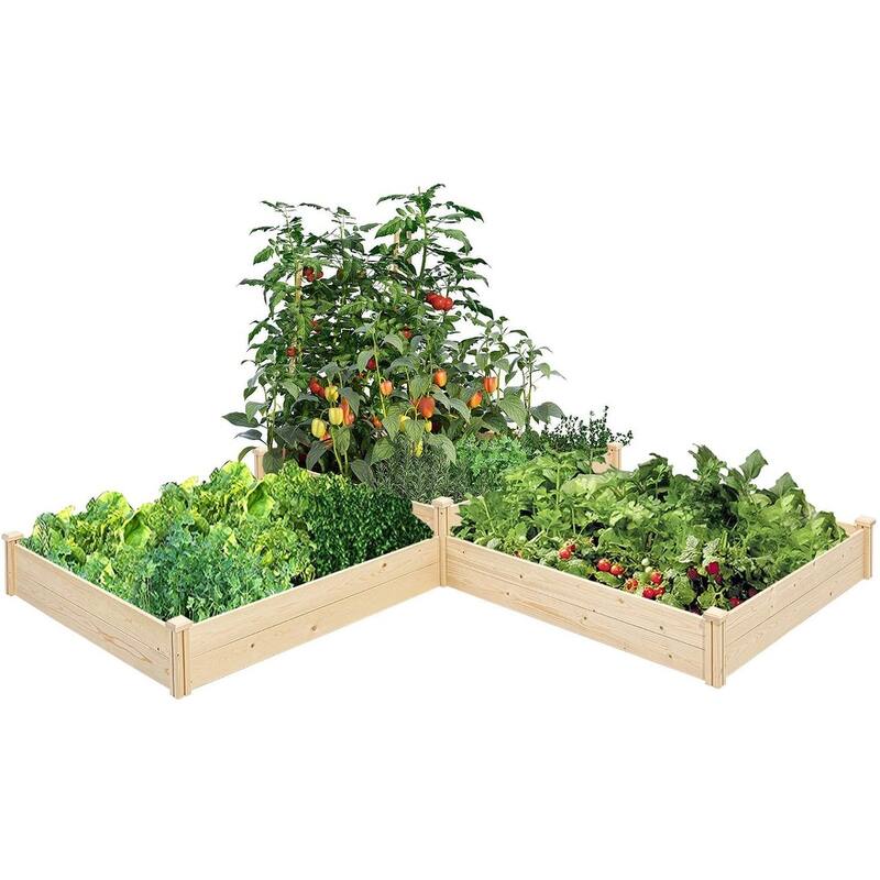 SUNCROWN Outdoor Wooden Garden Bed Planter Box - Overstock - 31825473