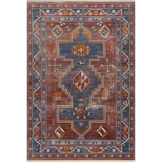8' X 10' Red Southwestern Area Rug - 3'6" - Bed Bath & Beyond - 39633126