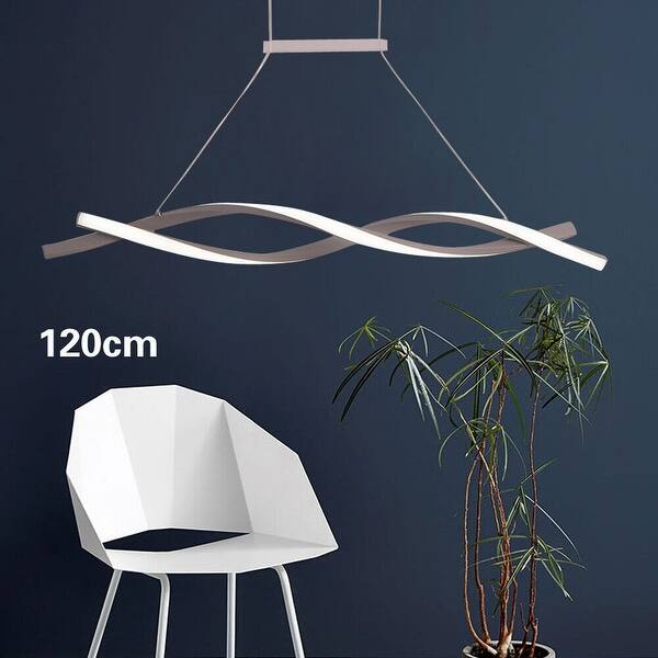LED Ceiling Light Wave Shape Chandelier Pendant Lamp Island Fixture ...
