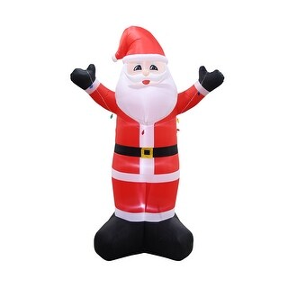 10FT Santa with String Light Inflatable - Bed Bath & Beyond - 35096582