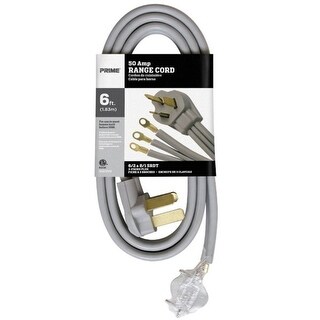 Prime Wire and Cable RD 628106L 50 Amp 6 ft. 3 Wire 120/250V Range ...