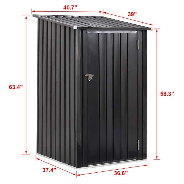 Outdoor Storage Shed, 3 x 3 FT Metal Steel - Bed Bath & Beyond - 38441982