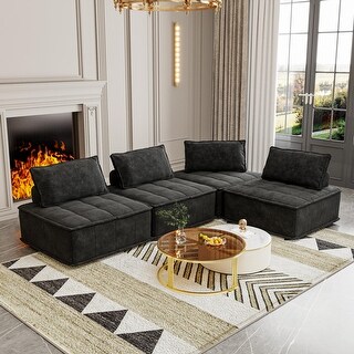 4-Piece Module Sofa with Flexible Configuration - Bed Bath & Beyond ...