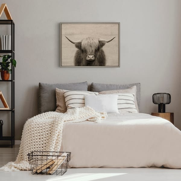 Kate and Laurel Blake Cow Printed Wood by The Creative Bunch Studio ...