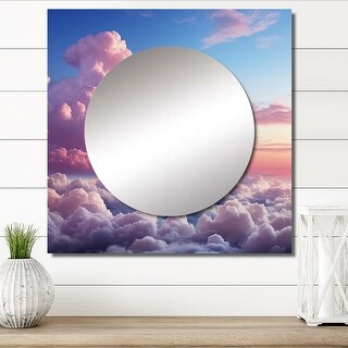 Designart "Candy Sky Photo Transcendent Twilight" Sky Wall Mirror ...