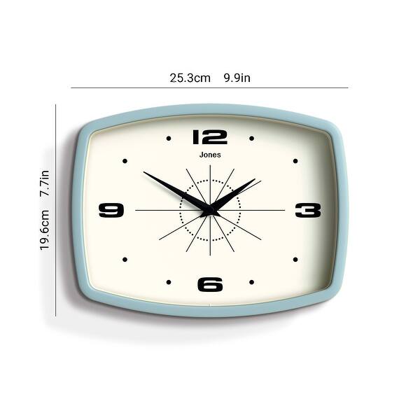 Movie Retro Wall Clock - Square Clock - Rectangular Clock - Kitchen ...
