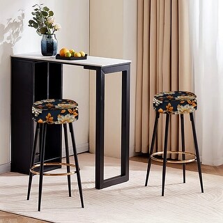 Designart - Imperial Grandeur - Upholstered Oriental floral Bar Stools ...
