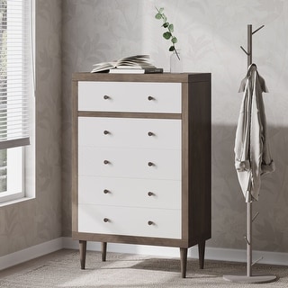5 Drawer Dresser Chest Storage Cabinets With Sturdy Frame,Versatile Use ...
