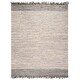 SAFAVIEH Handmade Vintage Boho Leather Zhanna Modern Stripe Leather Rug ...