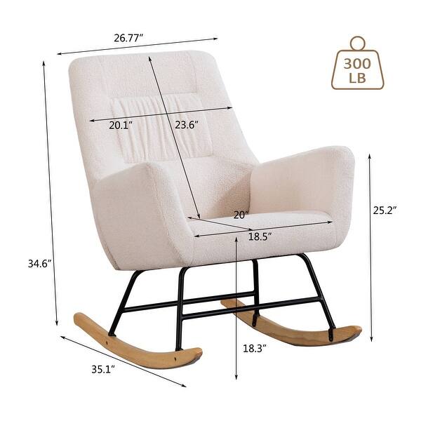 Upholstered Rocking Chair - Bed Bath & Beyond - 40309199