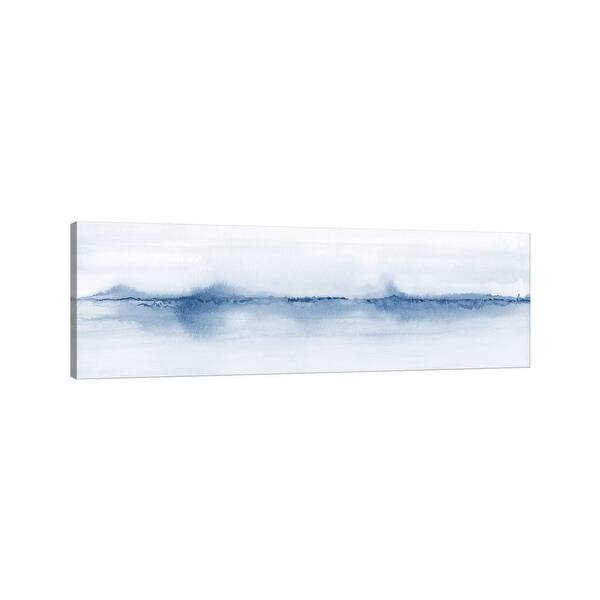 iCanvas "Watercolor Landscape V - Shades Of Blue - Panoramic" by ...