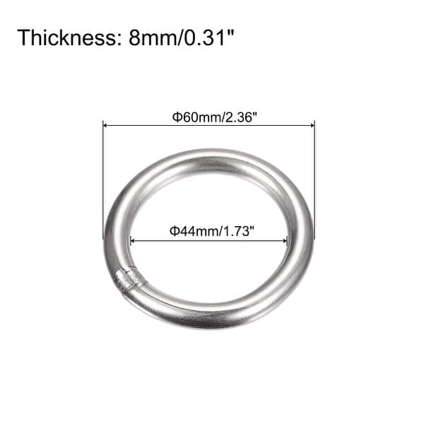 Stainless Steel O Rings, 3pcs Multi-Purpose Welded O-rings Round Rings ...