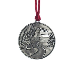 Solid Pewter Christmas Tree Ornament - Barn - Bed Bath & Beyond - 39097516