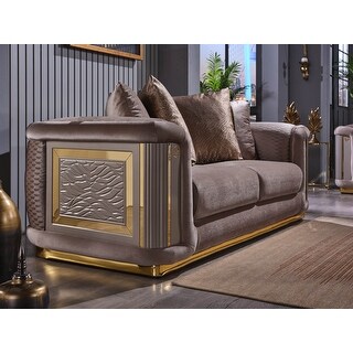Monti Comfortable Modern 2 seat Love Seat - Bed Bath & Beyond - 37606621