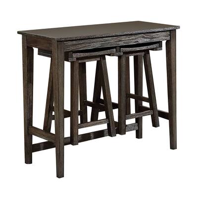 Elinor 3 PC. Gray Bar Set - Overstock - 35550037