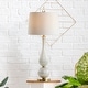 Maddie 33.7" Glass LED Table Lamp, White by JONATHAN Y - Bed Bath ...