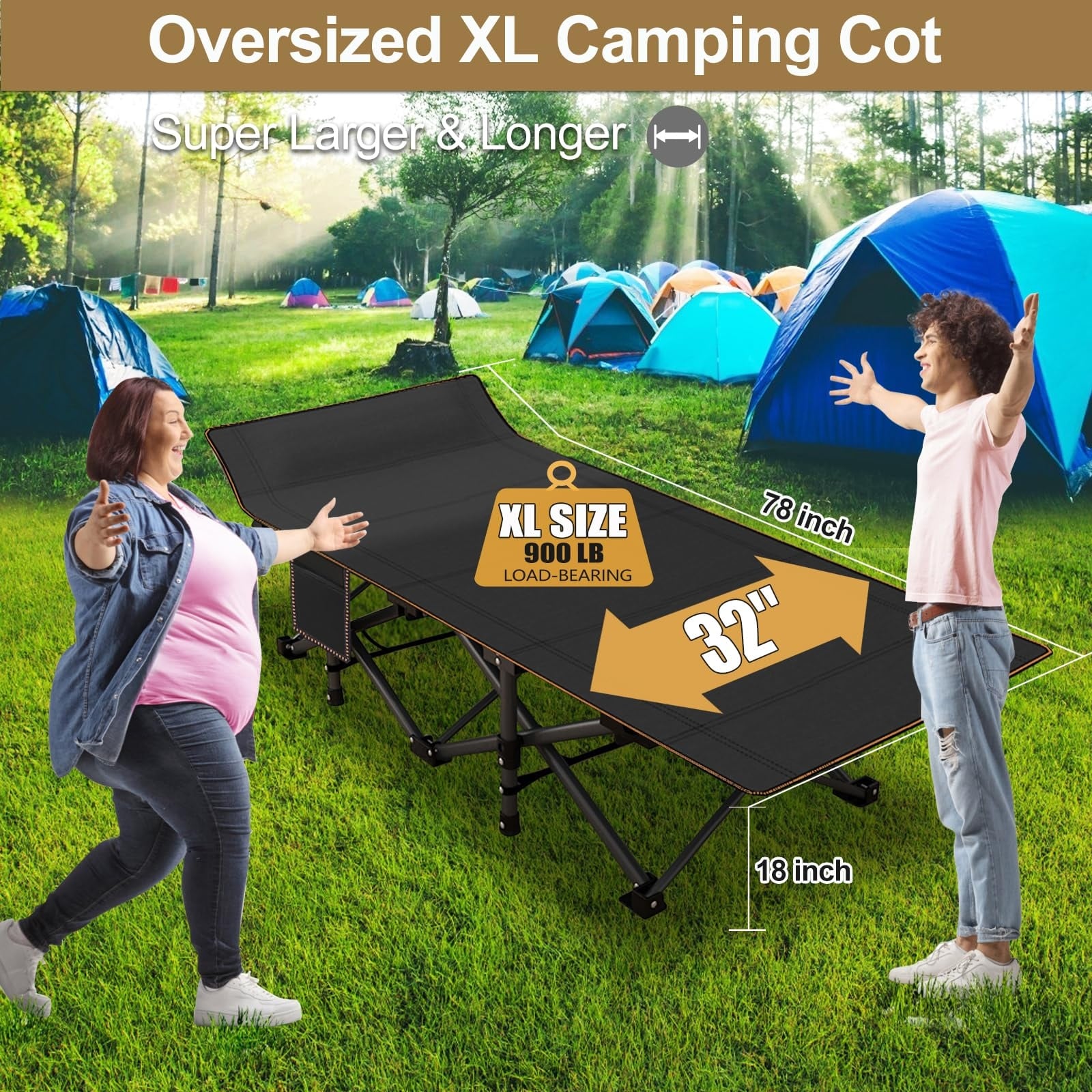 camping cot double