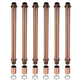 6set M10x1 Threaded Extension Rod Kit 150mm Coupling Nut Pipe Hex Nut ...