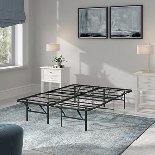 Black No Tool Assembly Foldable Bed Frame - Bed Bath & Beyond - 37451404